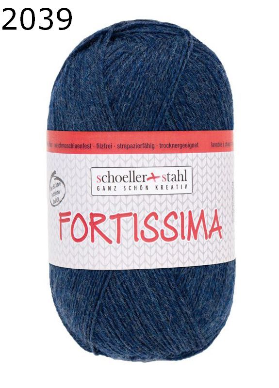 Fortissima Schoeller Stahl Sockenwolle - uni