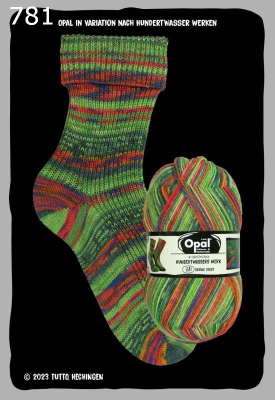 Opal Hundertwasser 4 Sockenwolle - online bestellen